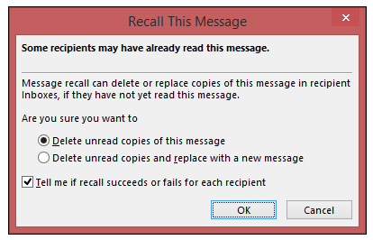 How to recall sent messages on Microsoft 365